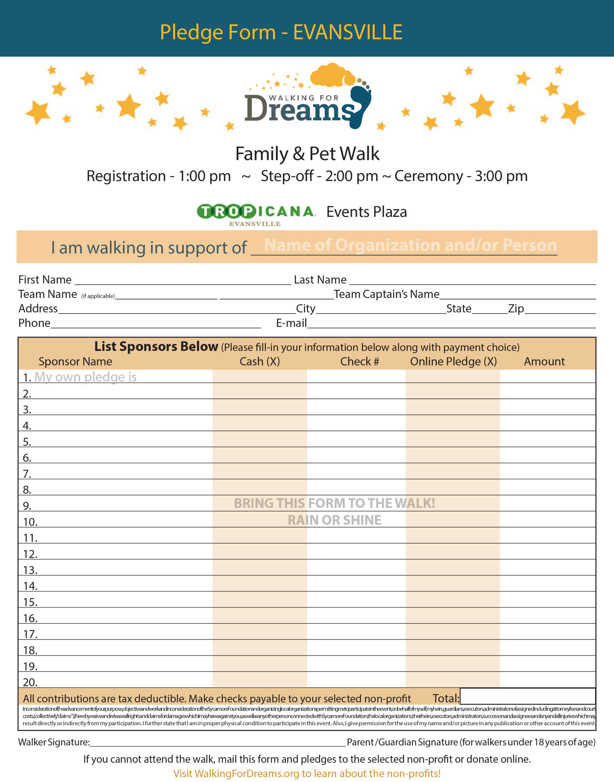 Be a walker or support a walker in the 2023 Walking For Dreams and help ...